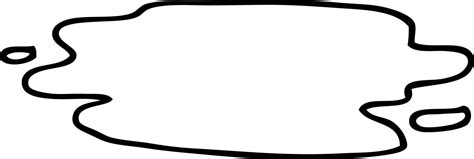 Line Drawing Cartoon Wet Puddle In 2025 Line Drawing Cartoon