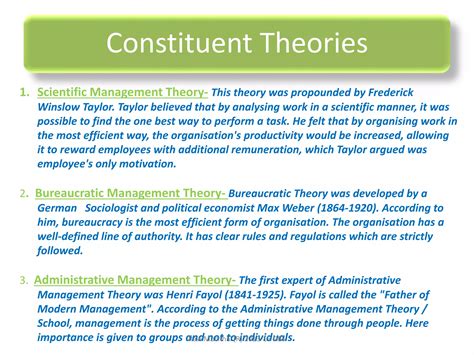 Classical Theory Of Management Pptx
