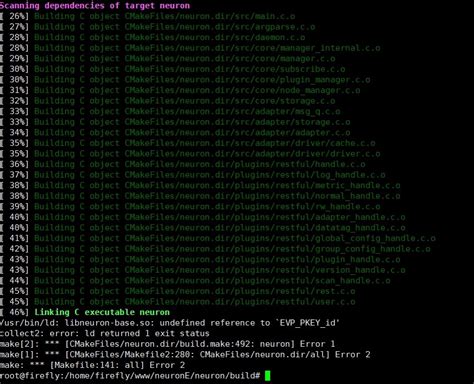 neuron 在ubutun20 4 上编译出现错误relocation r aarch64 prel64 against symbol