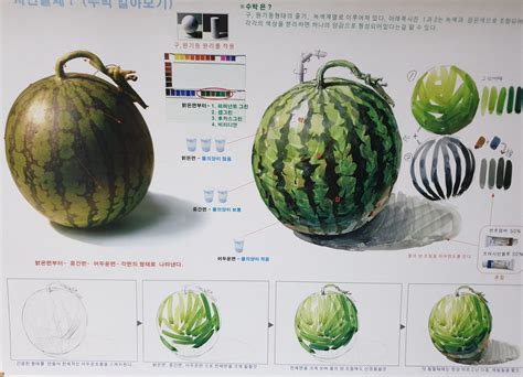 Aquarell에 있는 Andrea님의 핀 정물회화 수채화 스케치 호박 그림