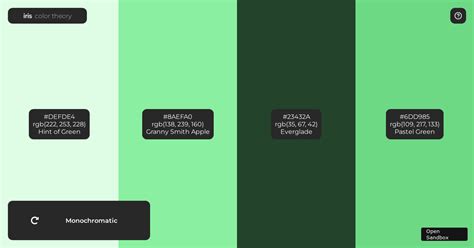 Iris Color Theory Codesandbox