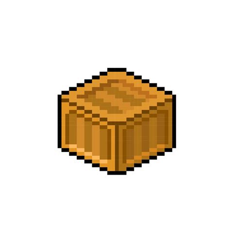 Wooden Crate Box In Pixel Art Style 21195119 Vector Art At Vecteezy