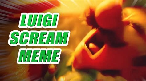 Luigi Scream Meme But In 4k Super Mario Movie Living With Stacy