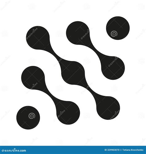 Connections Vector Icon Social Network Share Concept Molecular Structure Designed For Web And