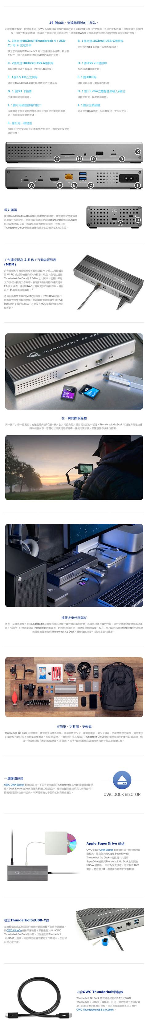 Owc Thunderbolt Go Dock Owc官方旗艦店