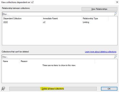 Bulk Deletion Of Sccm Referring Collections Microsoft Qanda
