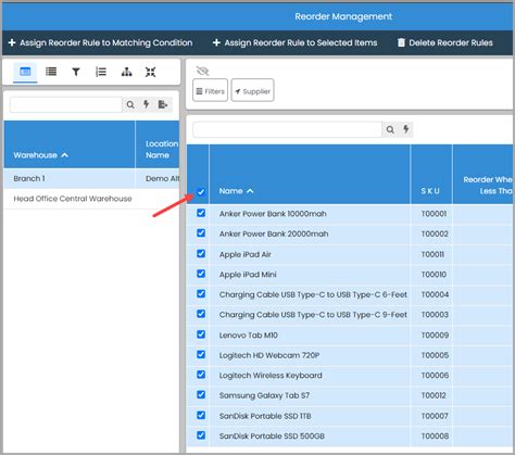 How To Set The Reorder Rules For Items AltheaSuite