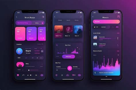 Premium Photo Music App Ui Music Ui App Creative Design Music App Ui Design Music App Concept