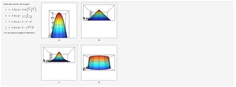solved match each function with its graph 1