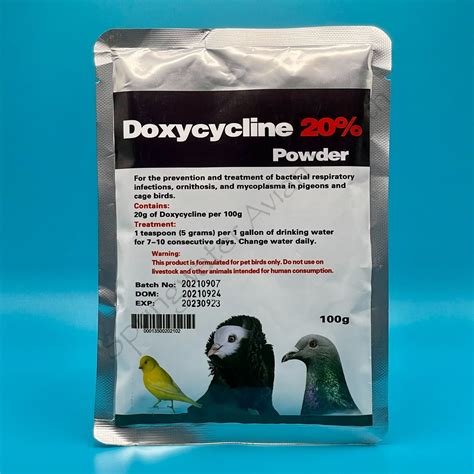 Doxycycline 20 Powder Springwater Avian Health