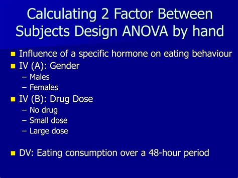 Ppt Two Factor Anova Powerpoint Presentation Free Download Id 3346858
