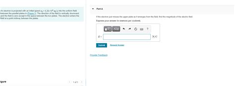 an electron is projected with an initial speed