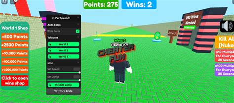 Roblox 1 Per Second Script Wins Farm Teleports And More