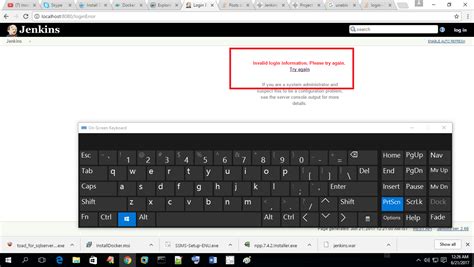 Unable To Login To Jenkins Throwing An Error Like Invalid Login Information Please Try Again