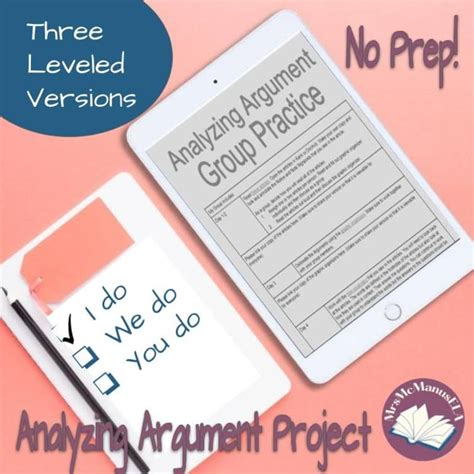 Understanding Argumentative Texts No Prep Group Project For Analyzing
