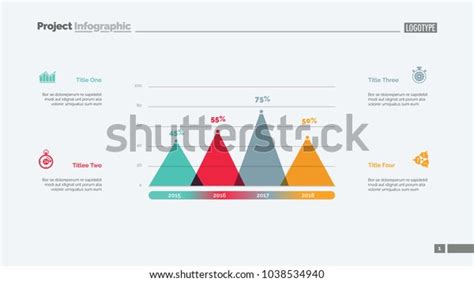 Four Columns Bar Chart Business Data Stock Vector Royalty Free Shutterstock