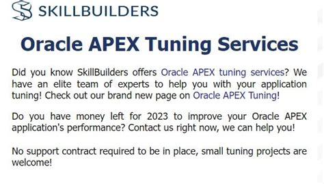 Skillbuilders On Linkedin Orclapex Developer Oracle Oracledatabase