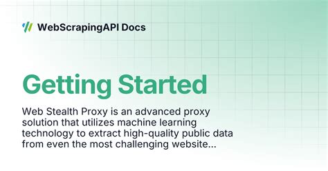 Getting Started Webscrapingapi Docs