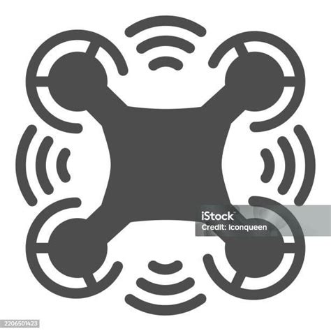 4 개의 모터가 달린 무선 무인 항공기 솔리드 아이콘 신경망 개념 벡터 그래픽입니다 Fpv 드론 흰색 배경에 배달 교육 기호 모바일 또는 웹 디자인용 글리프 스타일 아이콘