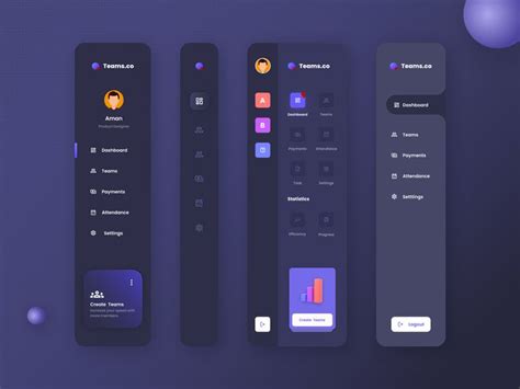 Sidebar Navigation For Dashboard