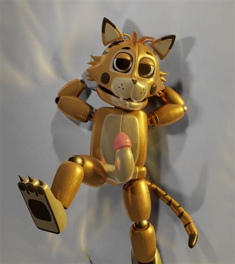 Rule 34 3d Animatronic Artist Request Black Stripes Blender Blender Eevee Brown Eyes Cum
