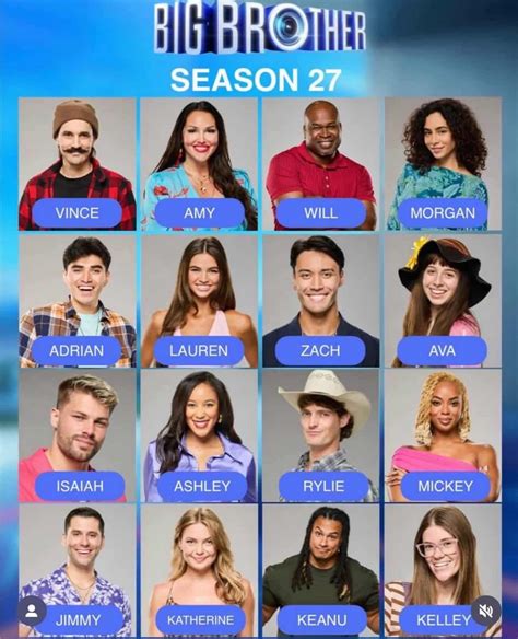 Big Brother 27 Cast Reveal Big Brother Blog Big Brother 27