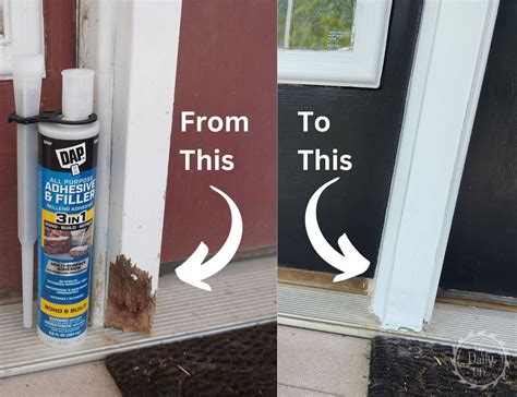 How To Fix Rotted Door Trim Easy The Daily DIY Diy Home Repair Home Repair Door Frame Repair