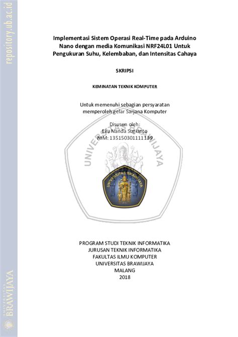pdf implementasi sistem operasi real time pada arduino nano dengan