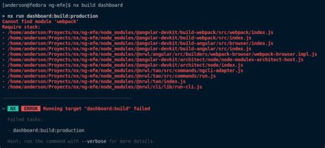 Nx Serve Build Not Work Because Cannot Find Module Webpack
