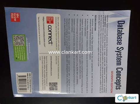 Buy Database System Concepts 7th Edition Book In Excellent Condition At