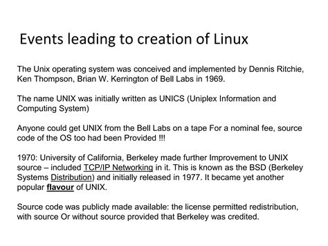 linux intro day 1 a brief history pptx