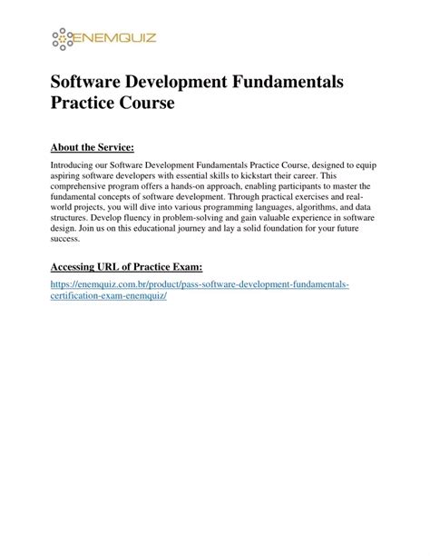 Ppt Software Development Fundamentals Practice Course Powerpoint