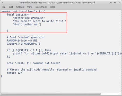 Bash Insulter Insultarse Al Escribir Comandos De Linux Incorrectos