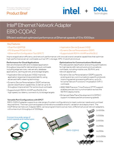 Dell Intel Ethernet Network Adapter E810 Cqda2 Pdf
