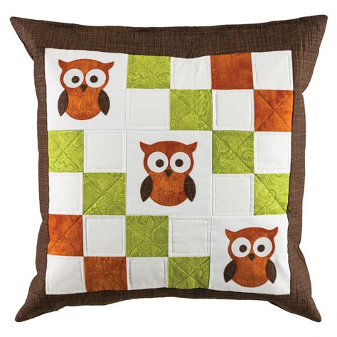 Go Owl Pillow Pattern Accuquilt