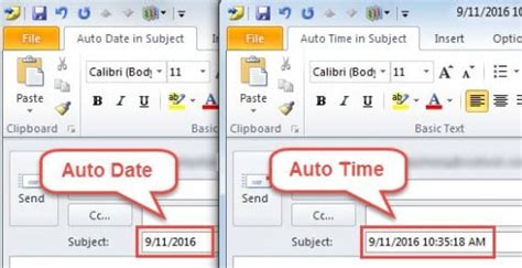 How To Auto Add Current Date To The Subjects Of Your Outlook Emails