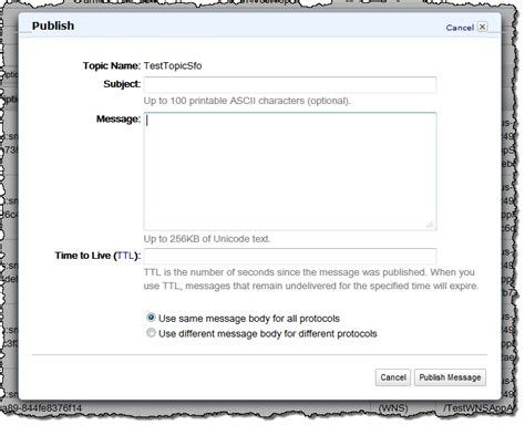 Amazon SNS TTL Time To Live Control AWS News Blog