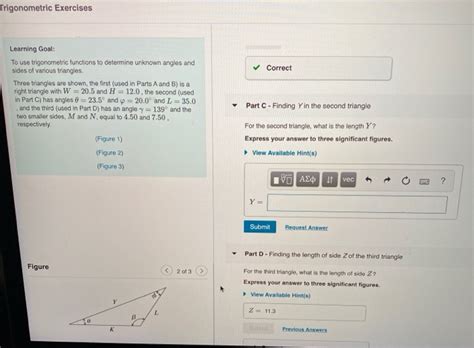 Solved Trigonometric Exercises Learning Goal To Use Chegg