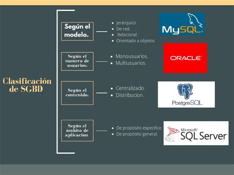 clasificacion de los sgbd pdf