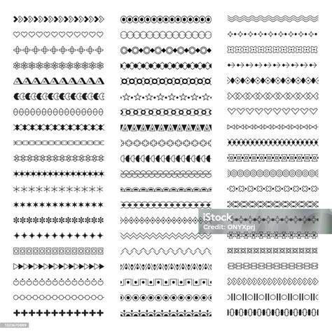 테두리와 칸막이 설계 프로젝트 최근 벡터 컬렉션 집합을 위한 원활한 그래픽 요소 추상 형상 형식 템플릿 패턴에 대한 스톡 벡터 아트 및 기타 이미지 Istock