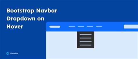 Bootstrap Navbars Dropdown Menu On Hover Cantothemes