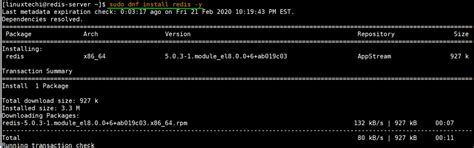 How To Install Redis Server On Centos 8 Rhel 8