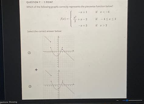 solved question 7 ﻿ 1 pointwhich of the following graphŝ