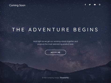 Coming Soon Under Construction Template With Subscription Form
