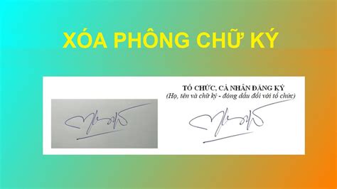 Hướng dân 5 cách xoá phông chữ ký online nhanh chóng