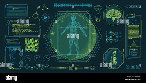 Futuristic Interface Elements With Big Data Stock Vector Image And Art