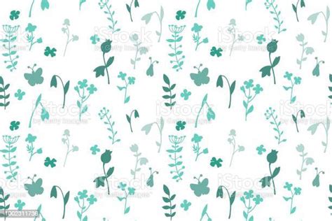 정원과 숲에서 봄 여름 꽃의 많은 초원 완벽 한 패턴입니다 또한 버그 있다 나방에 대한 스톡 벡터 아트 및 기타 이미지 나방 판화 일러스트레이션 기법 0명 Istock