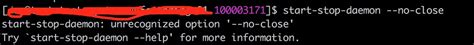 Start Failed Start Stop Daemon Issue Apolloconfig Apollo Github