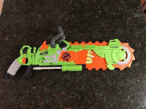 Nerf Zombie Strike Brainsaw Blaster Gun Toy Spinning Saw Cosplay W