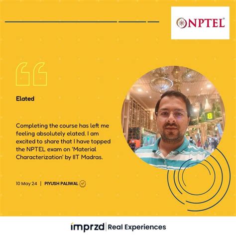 piyush paliwal on linkedin nptel